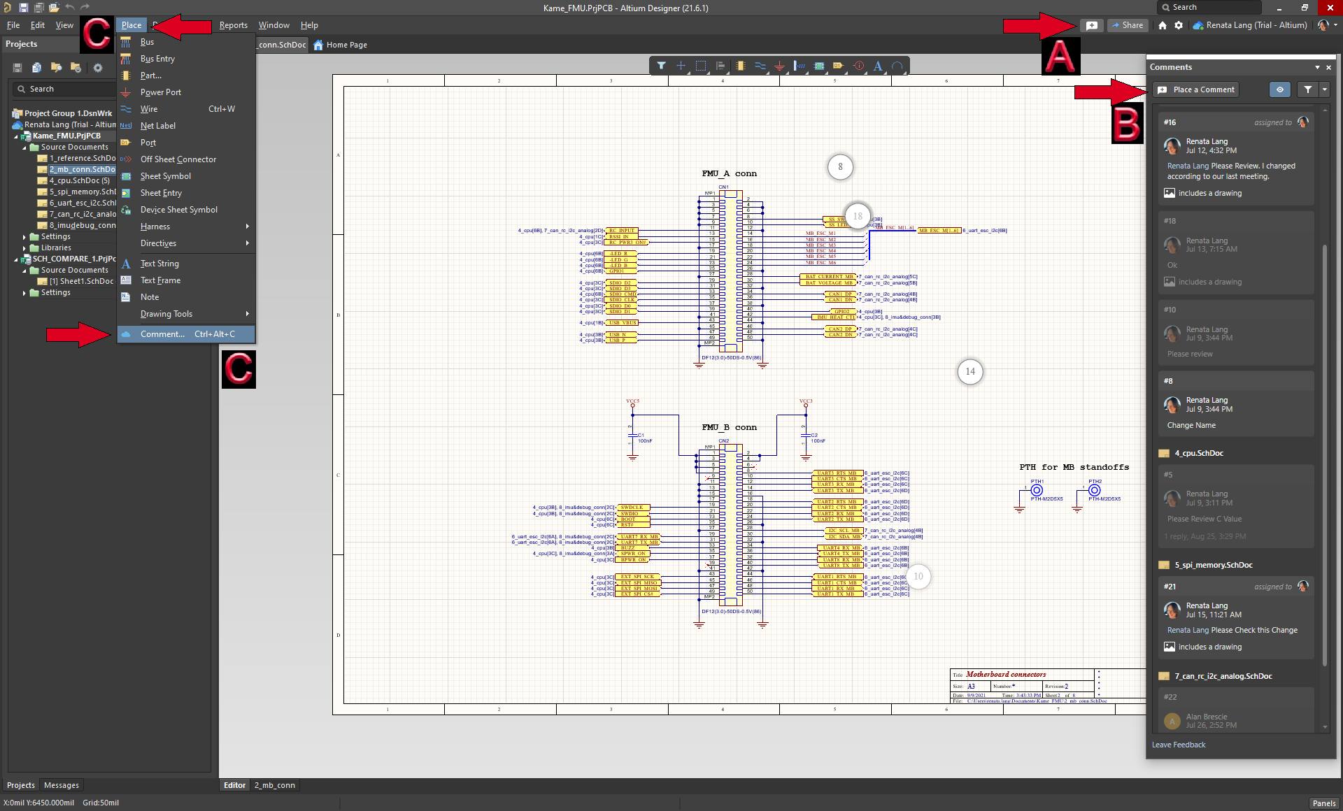Commenting in Your Design | Working with Altium 365 | Video Tutorials | Learn Altium Designer